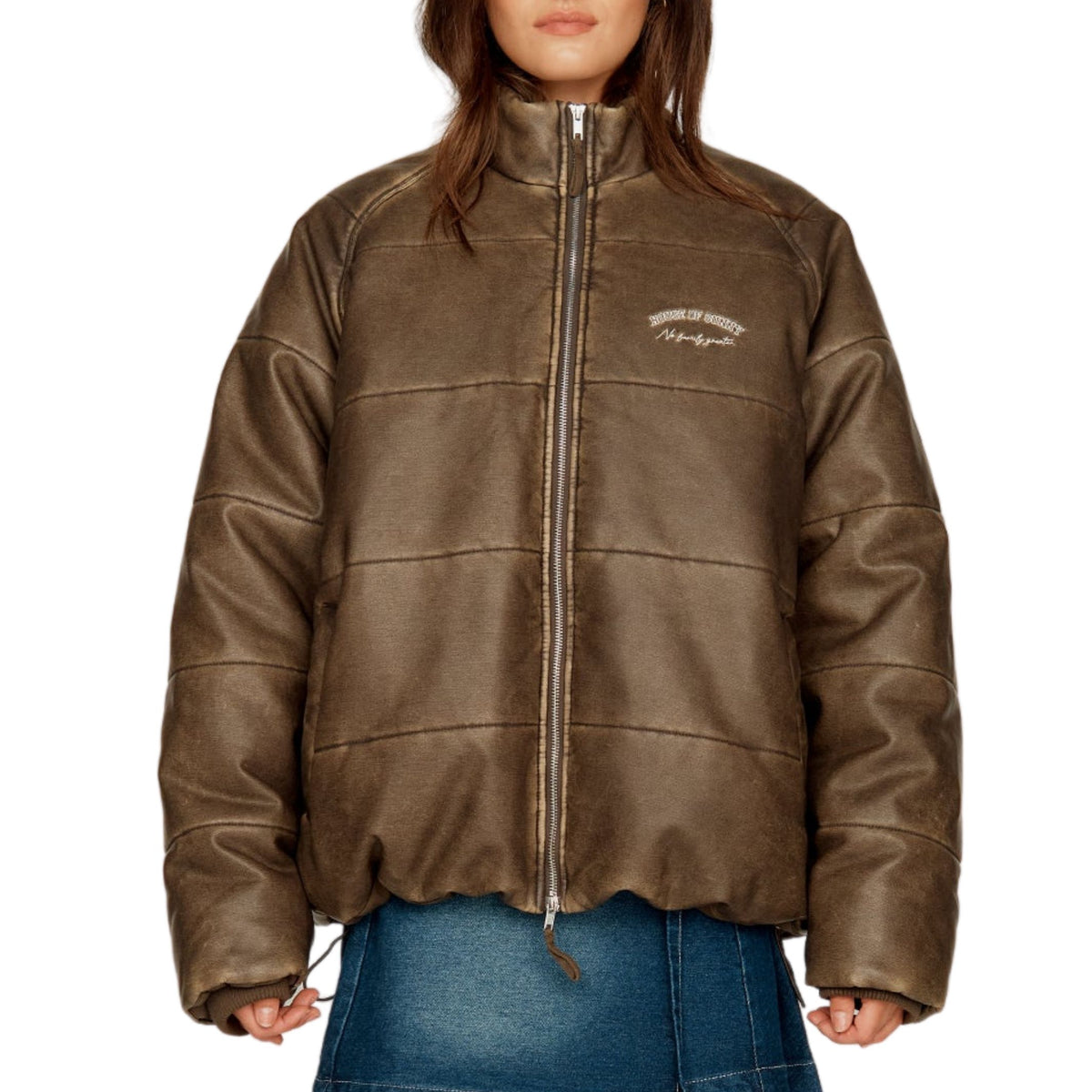 House of Sunny Heavyweight Fade Puffer Coat - vitruta